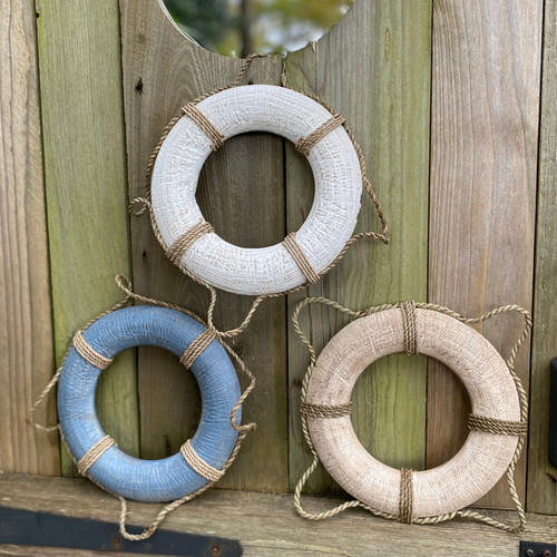 HANDCRAFTED WOODEN LIFE RING | The Coastal Lifestyle Company