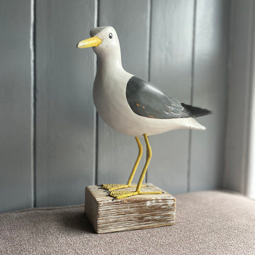 HAND CARVED SEAGULL | The Coastal Lifestyle Company