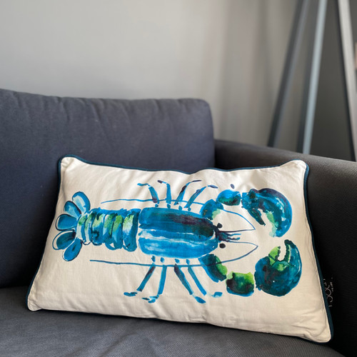 RECTANGULAR LOBSTER CUSHION | The Coastal Lifestyle Company
