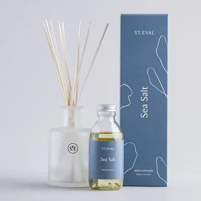 ST. EVAL LAMORNA SEA SALT REED DIFFUSER | The Coastal Lifestyle Company