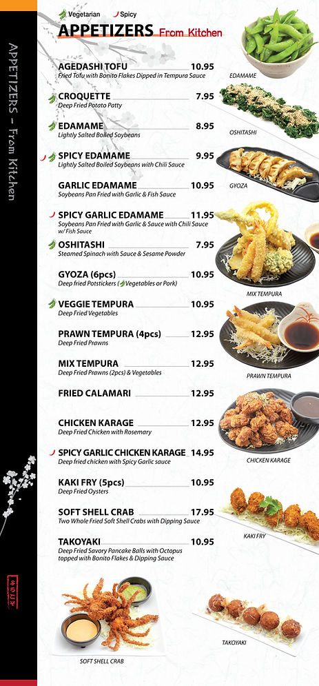 Roppongi Sushi Menus | Livermore