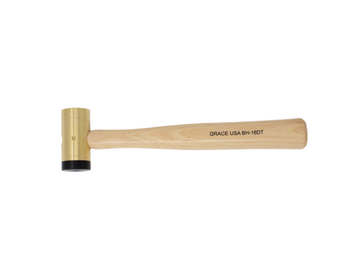 Grace USA 16 oz Brass Hammer w/ Delrin Tip | Graceusatools