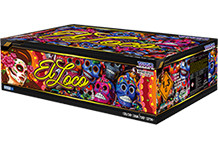 VIVID Pyrotechnics EL LOCO 268 Shot Compound Cake | Smart Fireworks Shop