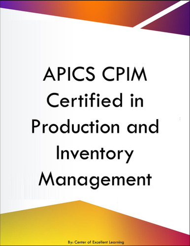 APICS CPIM Book | RBM Publisher