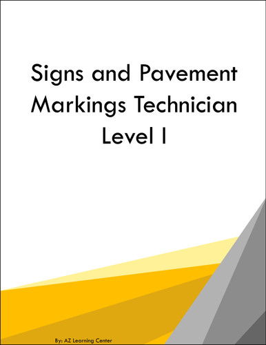 Signs and Pavement Markings Technician Level I | RBM Publisher