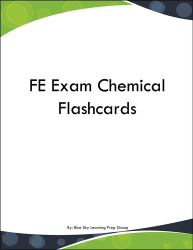 FE Exam Chemical Flashcards | PRAXIS Audiology