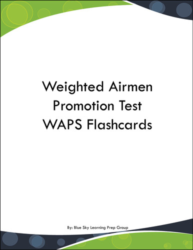Weighted Airmen Promotion Test WAPS Flashcards | PRAXIS Audiology