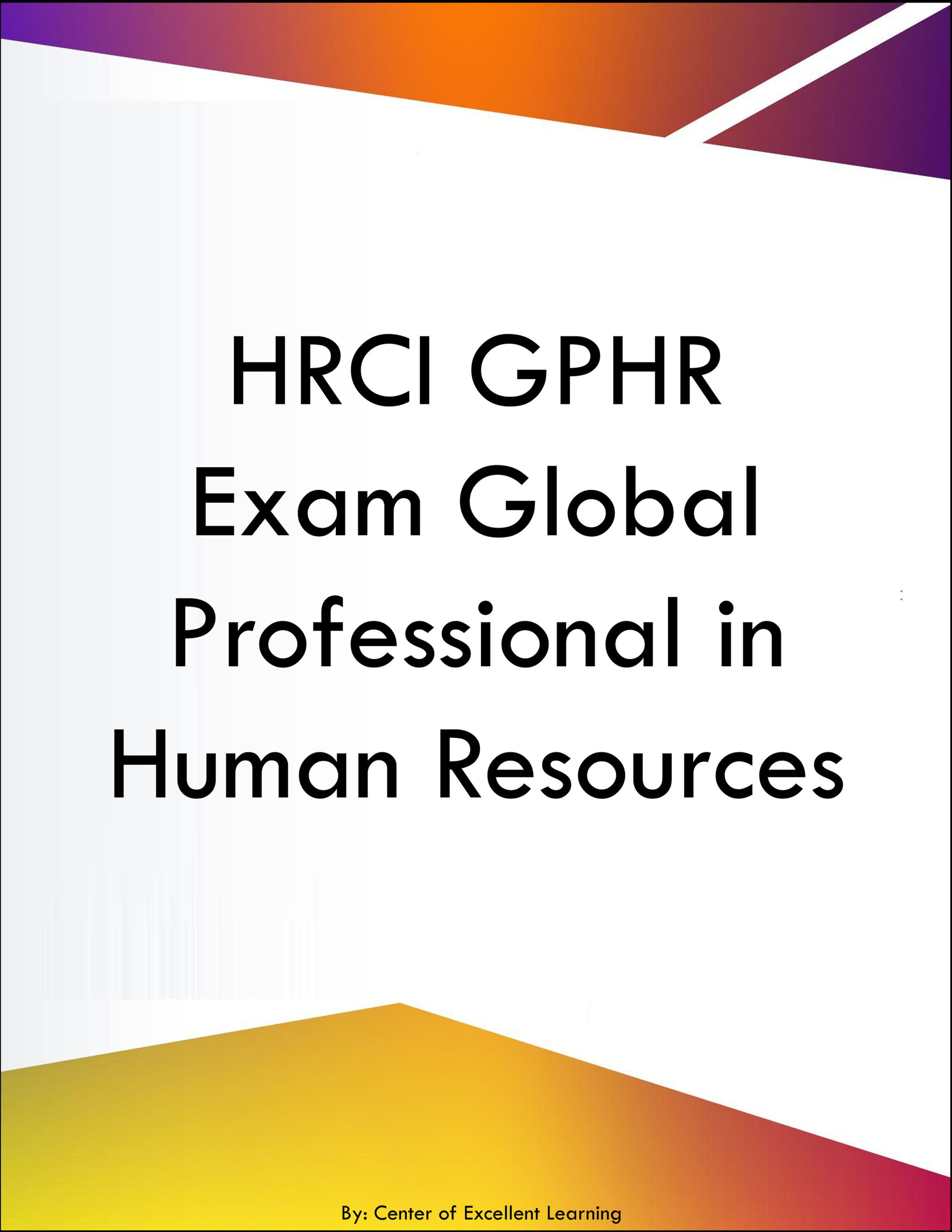 HRCI GPHR Global Professional in Human Resources | RBM Publisher