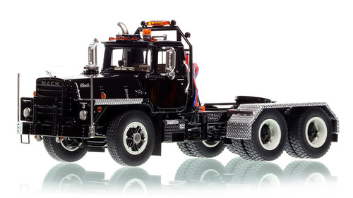 Mack DM800 Tandem Axle Tractor w/ Winch- Black/Black | edsdiecastshed