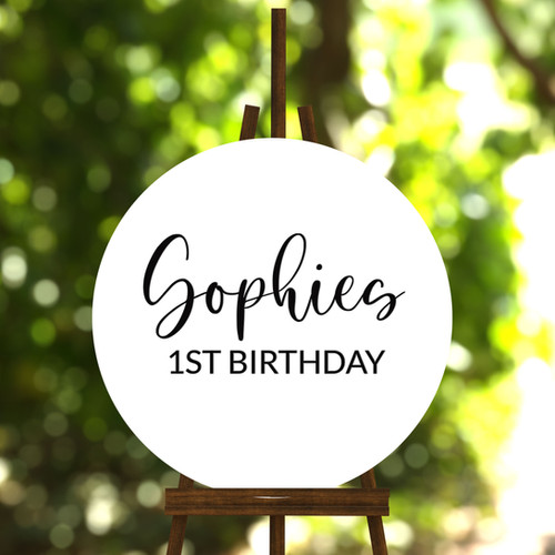 3D Custom Birthday Sign - Circle | Express Post Available