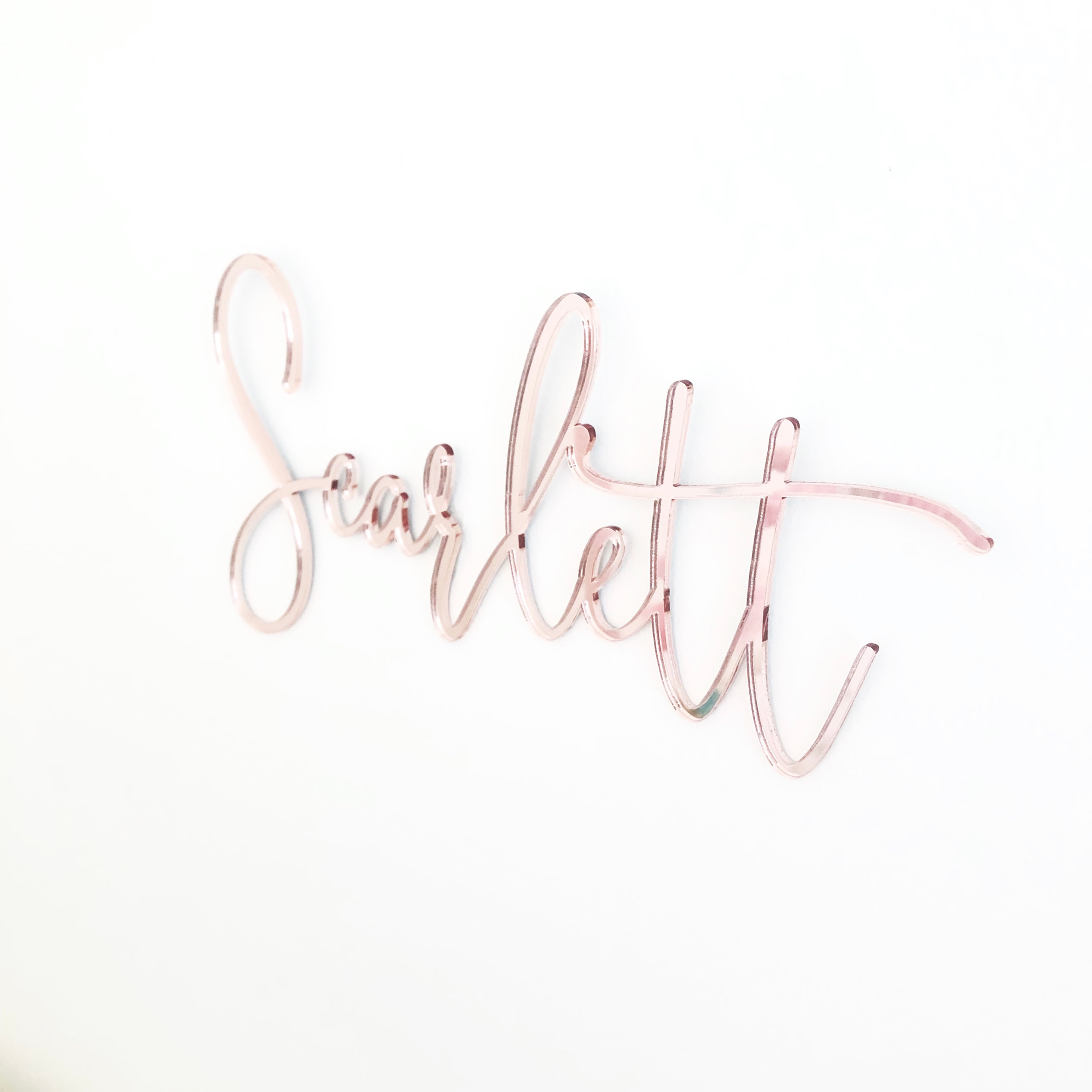 Laser Cut - Script Name Sign | posh-toppers