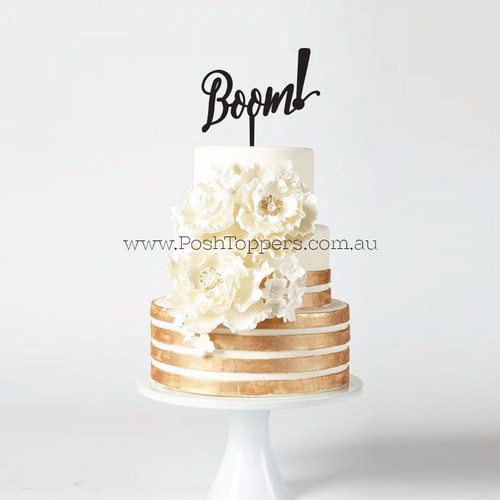 Boom! Statement Cake Topper - Celebration - Shipped in 24hrs