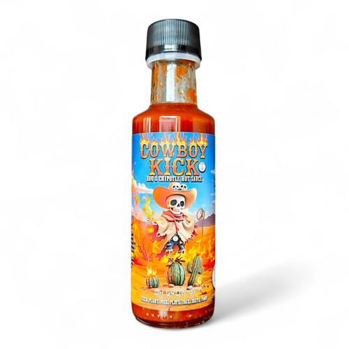 Cowboy Kick BBQ & Chipotle Hot Sauce (Medium/Hot) | Oh Grow Up