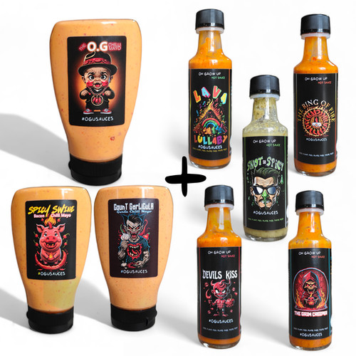 1 Chilli Mayo & 1 Hot Sauce Combo Set | Oh Grow Up