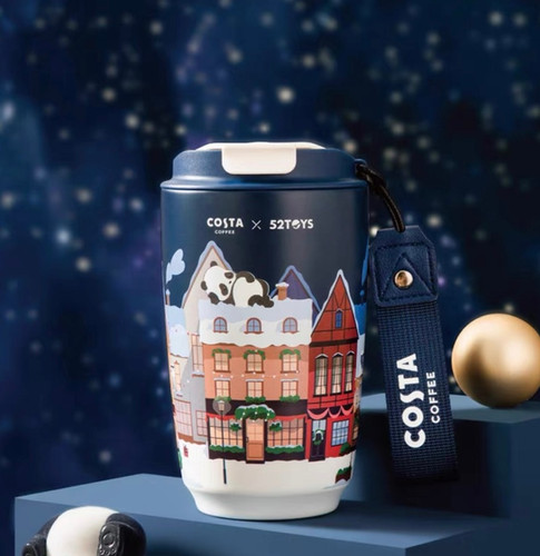 Costa Coffee x Pandaroll 52 Toys Christmas Night Stainless Steel Cup ...