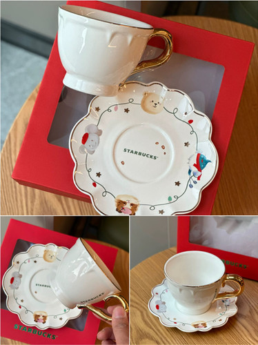 Cute Animals Ceramic Cup and Saucer Set China Christmas 2024 | Pandaroo ...