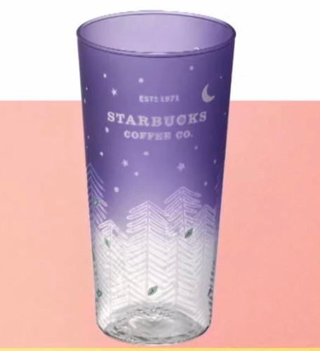 Summer Night Sky Purple Glass Cup | Pandaroo Unique