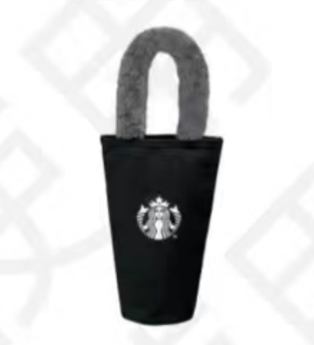 Black Fluffy Cup Bag Taiwan Halloween 2024 | Pandaroo Unique