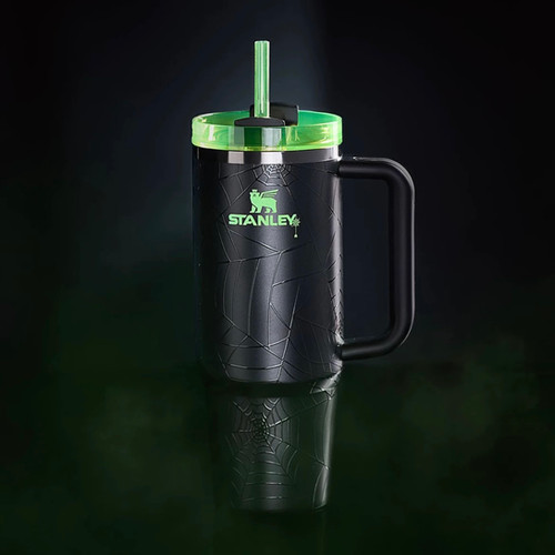Stanley Glow in the Dark Spider Web Quencher Tumbler Halloween 2024 ...
