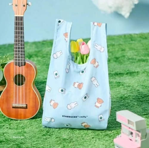 Starbucks x Miffy Blue Foldable Bag | Pandaroo Unique