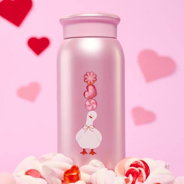 Pink Duck Tumbler China Valentine’s Day 2026 | Pandaroo Unique
