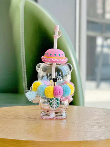 Alpaca Bear Glass Straw Cup Alpaca Paradise China Summer 2024 ...