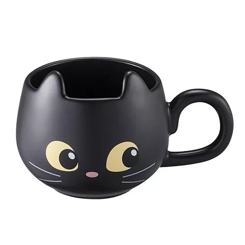 Black Cat Ceramic Mug Black Cat Taiwan Halloween 2025 | Pandaroo Unique