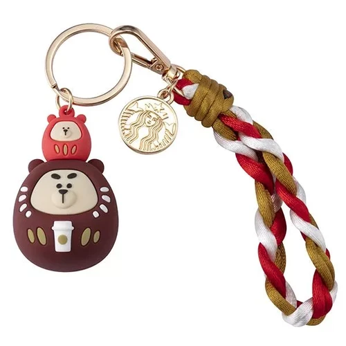 Daruma Bearista Keychain Taiwan Year of The Snake 2025 | Pandaroo Unique