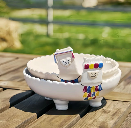 Alpaca Plates Set Alpaca Paradise China Summer 2024 | Pandaroo Unique