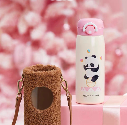 Costa Coffee x Pandaroll 52 Toys Circus Panda Stainless Steel Tumbler ...