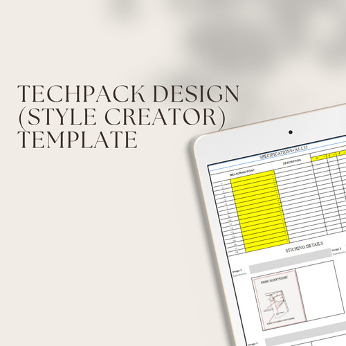 Techpack Design (Style Creator) Template | Source My Garment