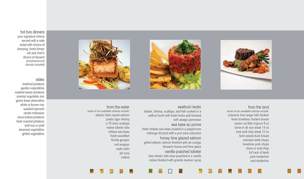 Full Menu | Silver Lining Inflight Catering