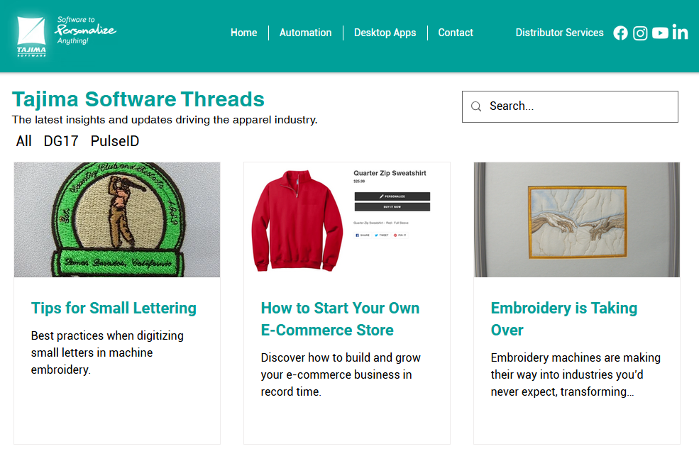 Tajima Software Threads | Tajima Software