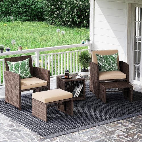 Orange Casual 5-Piece Patio Set | Outdoor Projects | JM