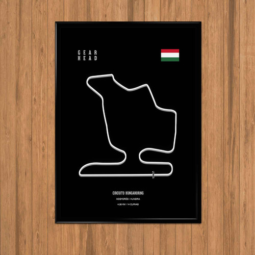 Quadro Circuito Hungaroring | Gearhead Design