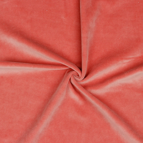 Nicki Stoff, orange, Uni | Stoffe Fuchs