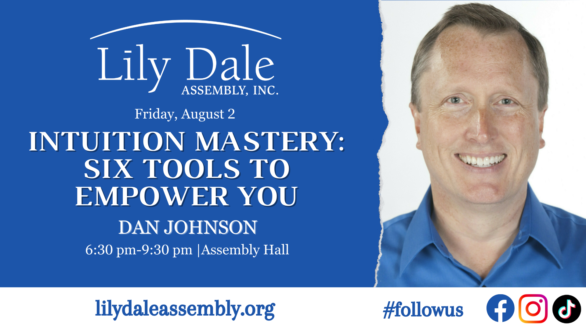 INTUITION MASTERY: SIX TOOLS TO EMPOWER YOU - Dan Johnson | Lily Dale ...