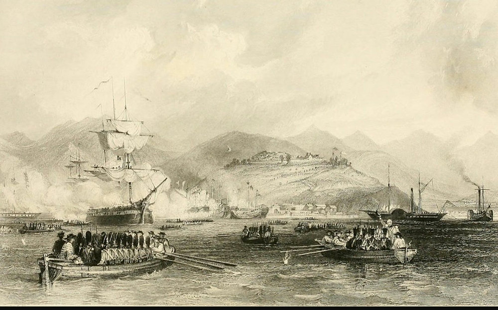 Occupation of Dinghai harbour