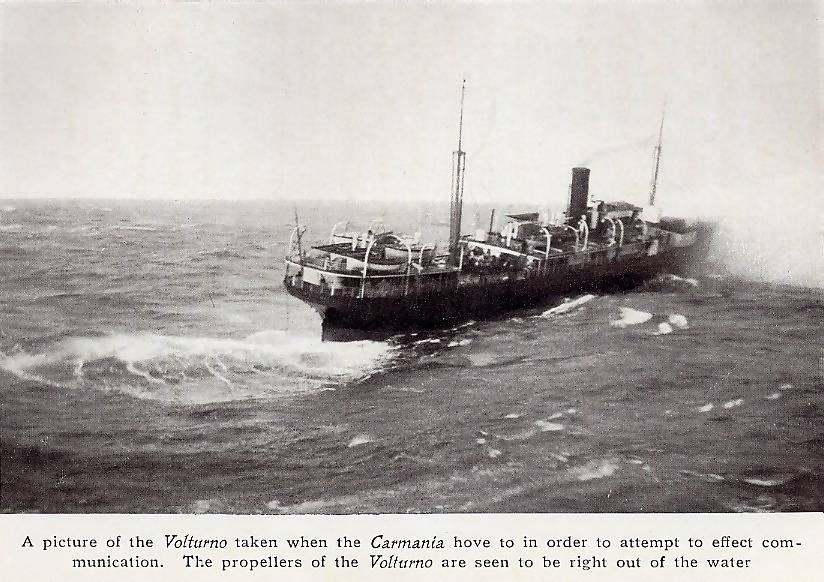 SS Volturno on Fire, North Atlantic October 1913 #OTD #MaritimeHistory