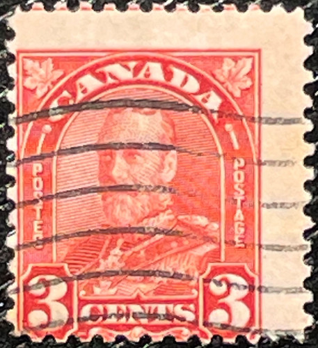 UCS#0167 misperf - 3c deep red KGV Arch issue | Skf Stamps