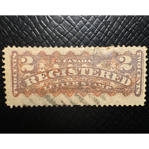 UCS#F1 re-entry of left frameline - 2c Registered Letter Stamp | Skf Stamps