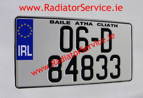 Jap NCT Pressed Square Number Plate 345x180mm | radiatorservice