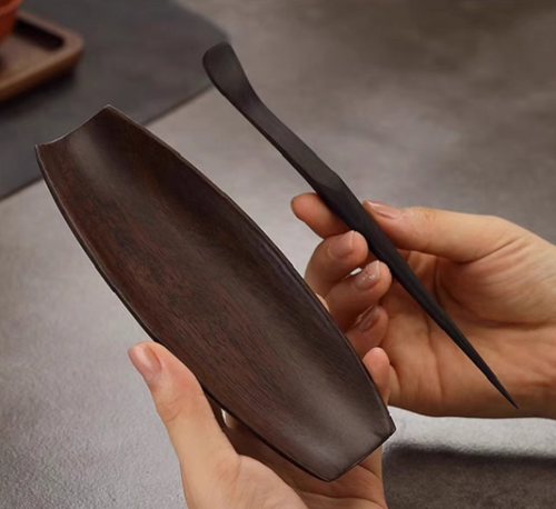 Delux Dark Wood Cha Dou Set | Craftedleaf Tea