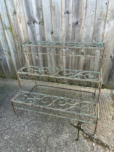 Verdigris Step Plant Stand | Guest Homeware