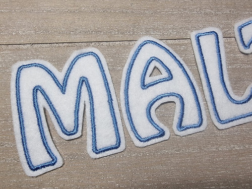 Alphabet Applikation Aufnäher "MALTE" | Stick Leidenschaft