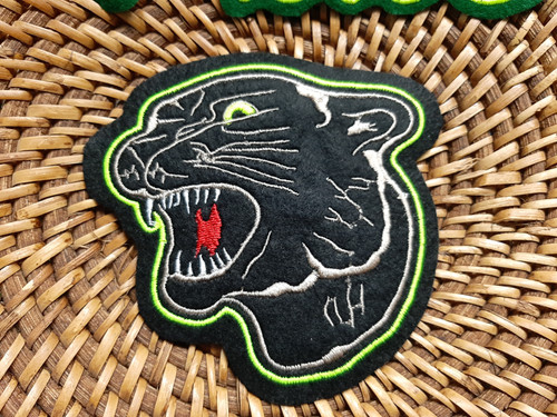 Schwarzer Panther Aufnäher Patches | Stick Leidenschaft