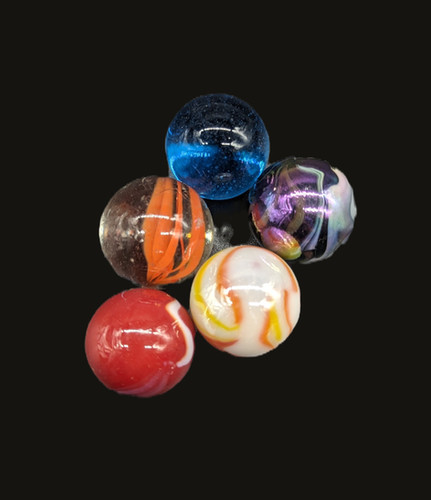 25mm Replacement Marbles 5 pack | MarbleBoardGames.com