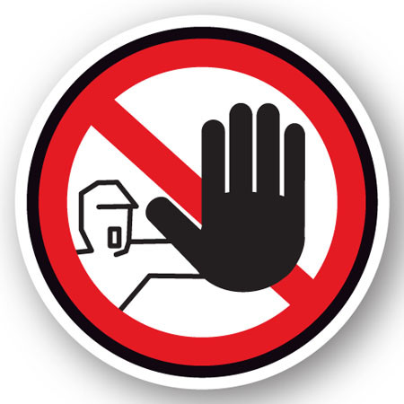 DuraStripe - Circular Safety Signs / No | wsl-warehouse-system