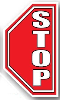 DuraStripe - Side-Stop & Half Signs / Stop Right | wsl-warehouse-system