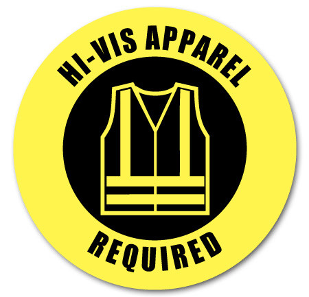 DuraStripe - Circular Safety Signs / Hi-Vis Apparel Required | wsl ...
